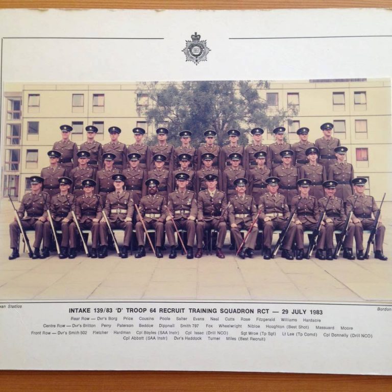 RCT Pass Out 139/1983 – The RASC and RCT Pass Out Photo Archive