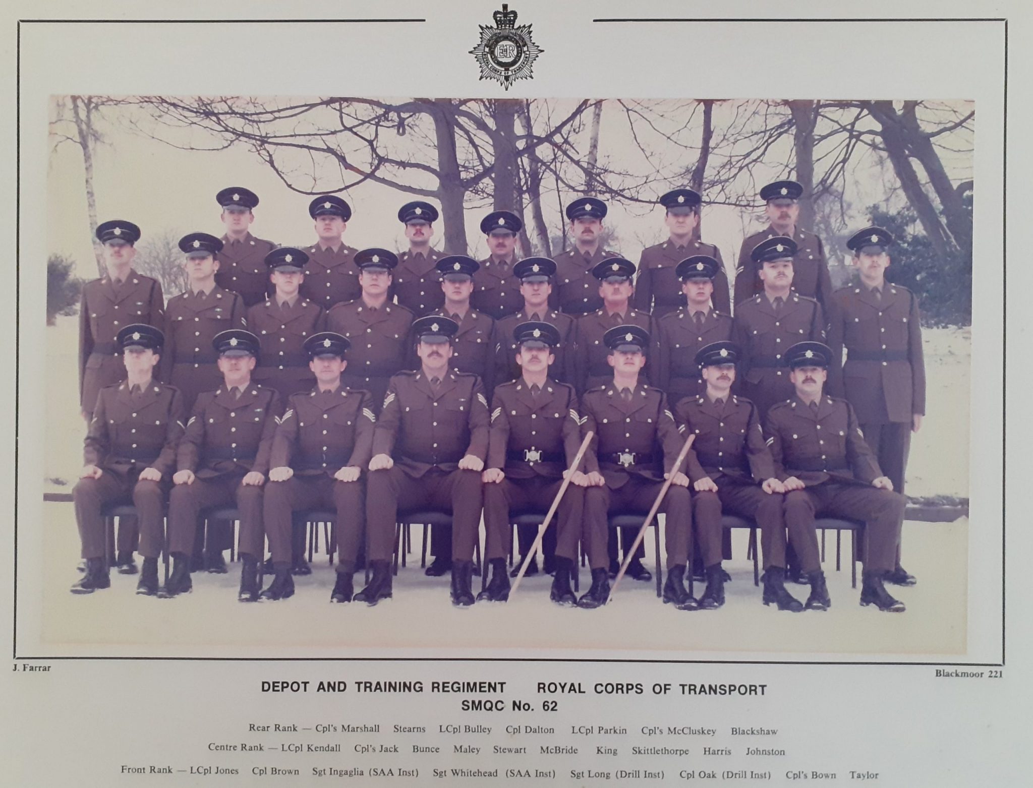 RCT SMQC 1985 – The RASC and RCT Pass Out Photo Archive
