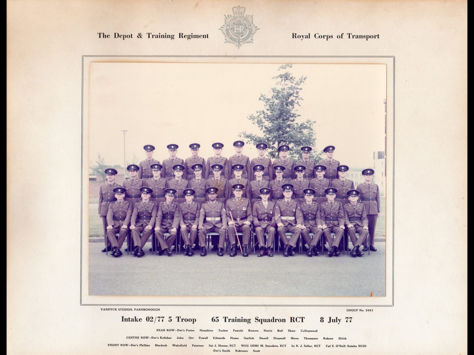 RCT Pass Out 002/1977 – The RASC and RCT Pass Out Photo Archive