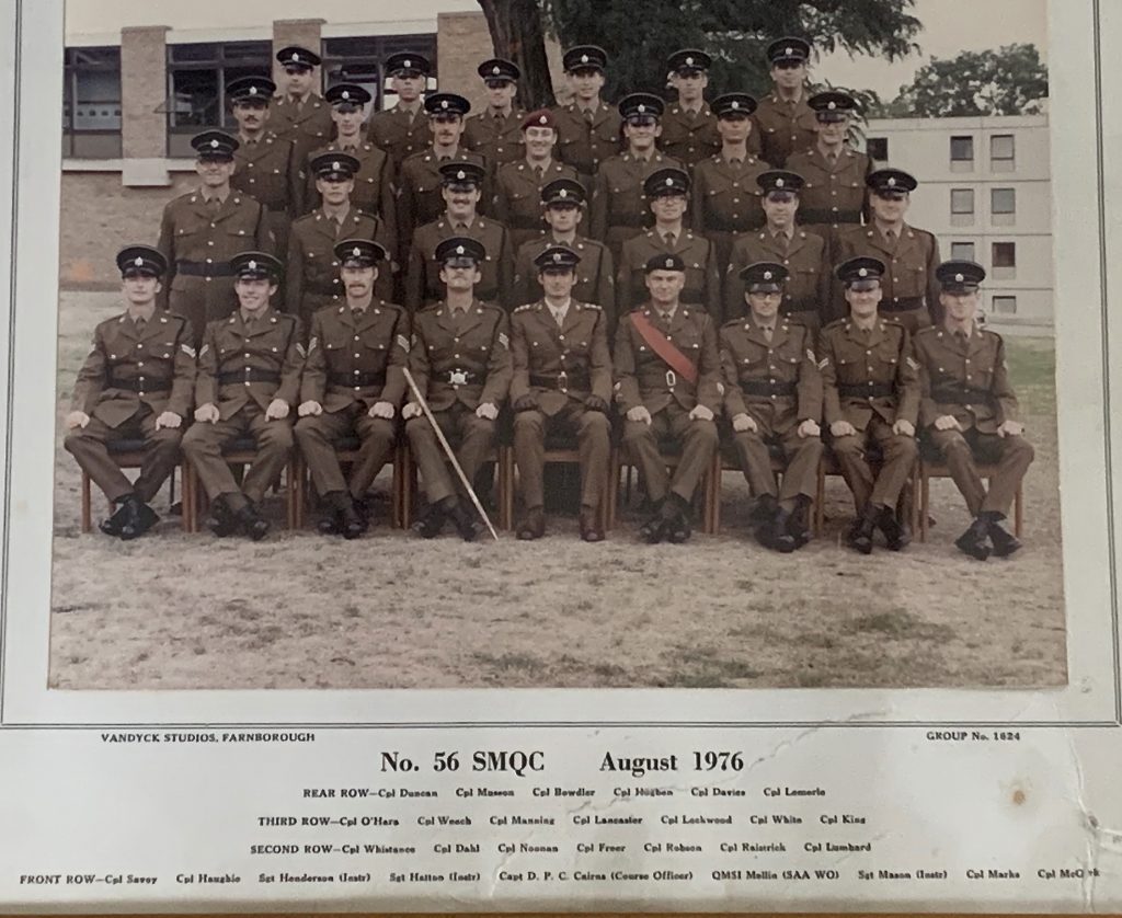 RCT SMQC 56/1976 – The RASC and RCT Pass Out Photo Archive