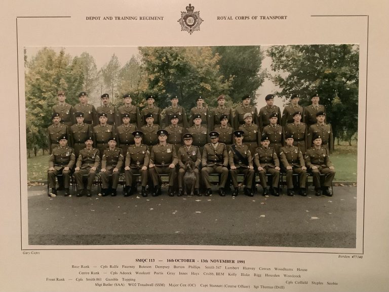 RCT SMQC 113/1991 – The RASC and RCT Pass Out Photo Archive
